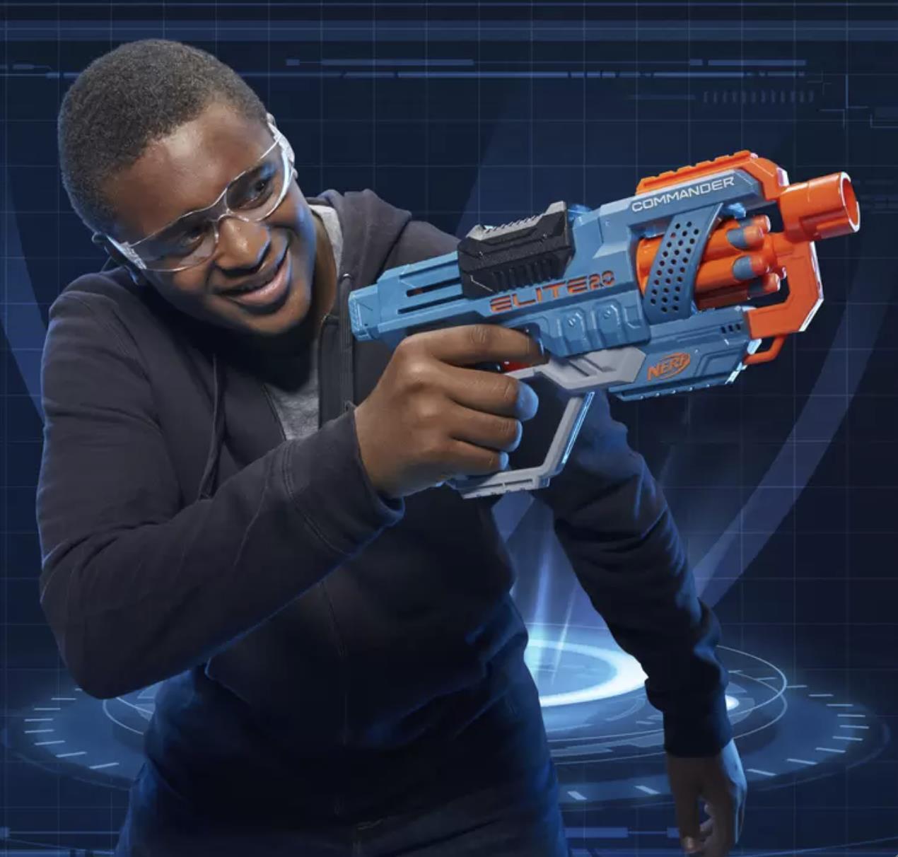 Nerf Elite 2.0 Commander RD-6, 2 Pack, 24 Darts - RZHomestore