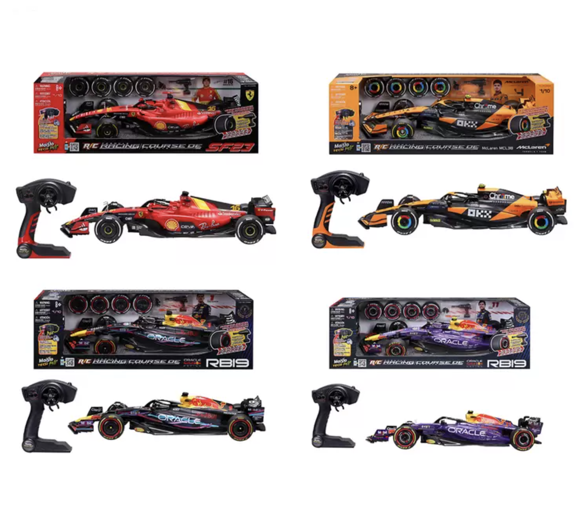 Maisto 1:10 Red Bull Ferrari Formula 1 Racing RC Car Remote Control F1 ...